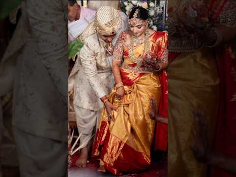 Sandalwood serial actress Vaishnavi Gowda wedding ceremony✨❤️ #vaishnavigowda #wedding #shortsfeed