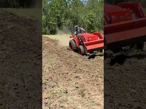 Plowing 1 Acre With 2-Bottom Plow and Compact Tractor!