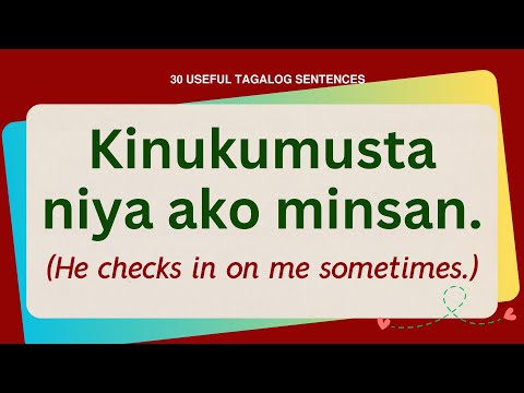 30 USEFUL TAGALOG SENTENCES WITH ENGLISH TRANSLATION | How to Speak Filipino Fluently