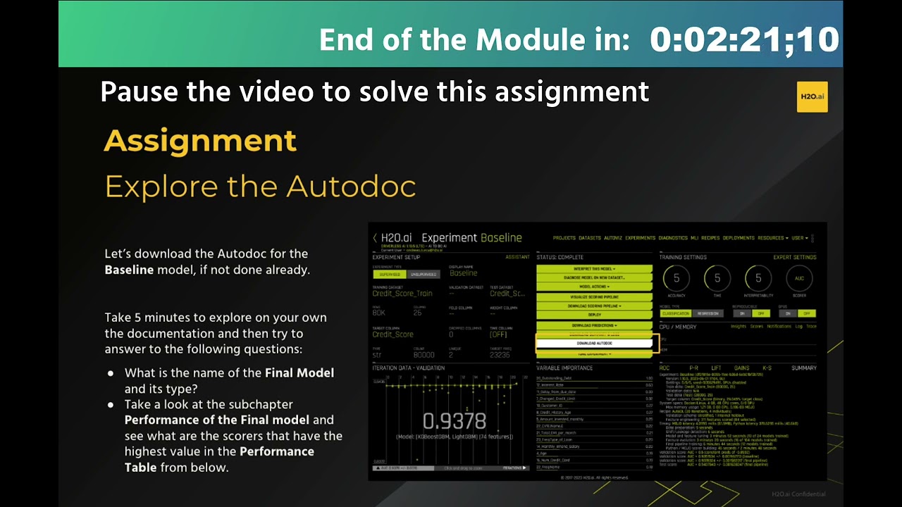 Assignment 8 - Explore the Autodoc / DAI Starter Course