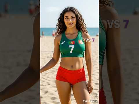 World’s Most Beautiful Beach Volleyball Players 🌍🏐 #BeachVolleyball #Athletes #Beauty #aiart