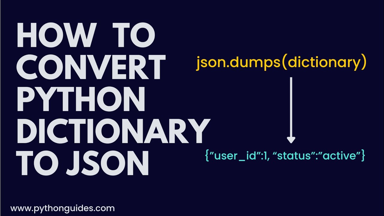 How to Convert Python Dictionary to JSON | JSON dumps() Function to Convert Dictionary to JSON.