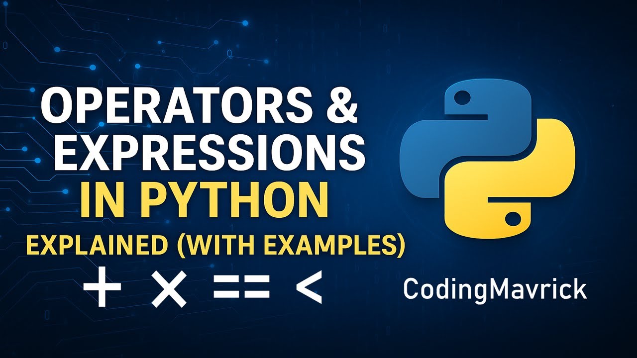 Operators in Python Complete Tutorial | Arithmetic, Comparison & Logical Urdu/Hindi 2025