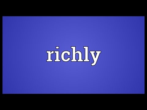 Richly Meaning