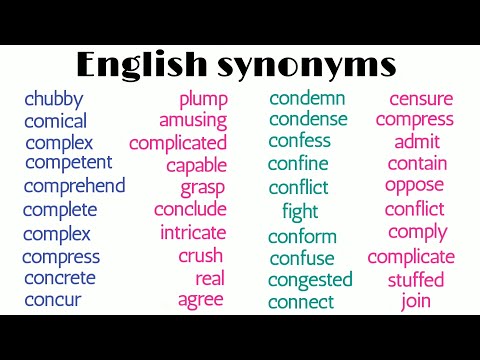 What are 10 examples of synonyms?|what are 30synonyms?|what are the 50 examples of synonyms?