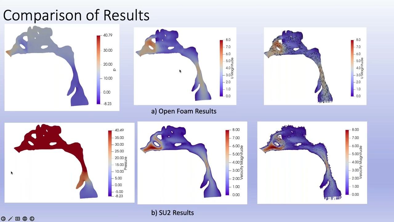 SU2 Conference 22: CFD Simulation of Flow of Air inside Nasal Cavity using SU2 and OpenFOAM