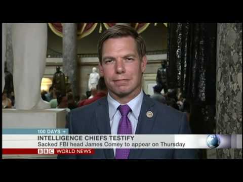 Rep. Swalwell on BBC World News America discussing Senate Intel hearing & Comey testimony
