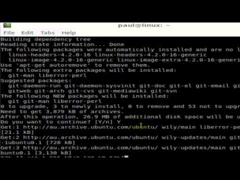 How to install git in Linux Shell terminal