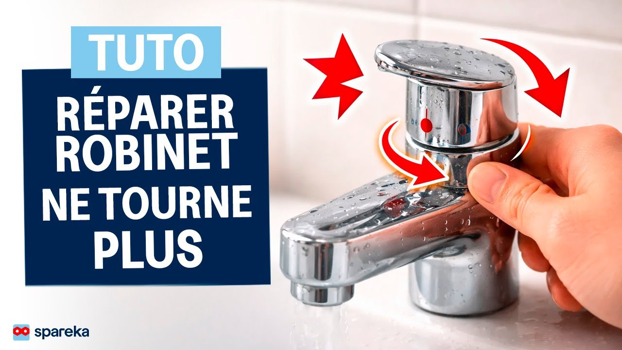 Mitigeur de lavabo : changer la bague de serrage (fuite manette, réglage dur)
