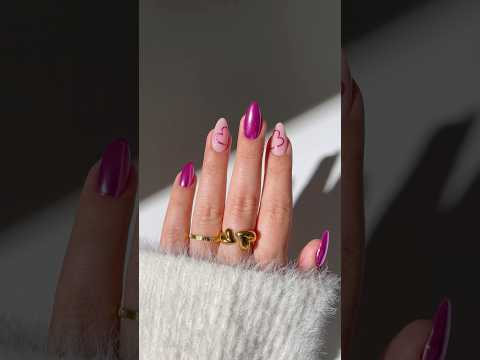pink chrome hearts๐ all products linked in the description๐ #chromenails #valentinesnails