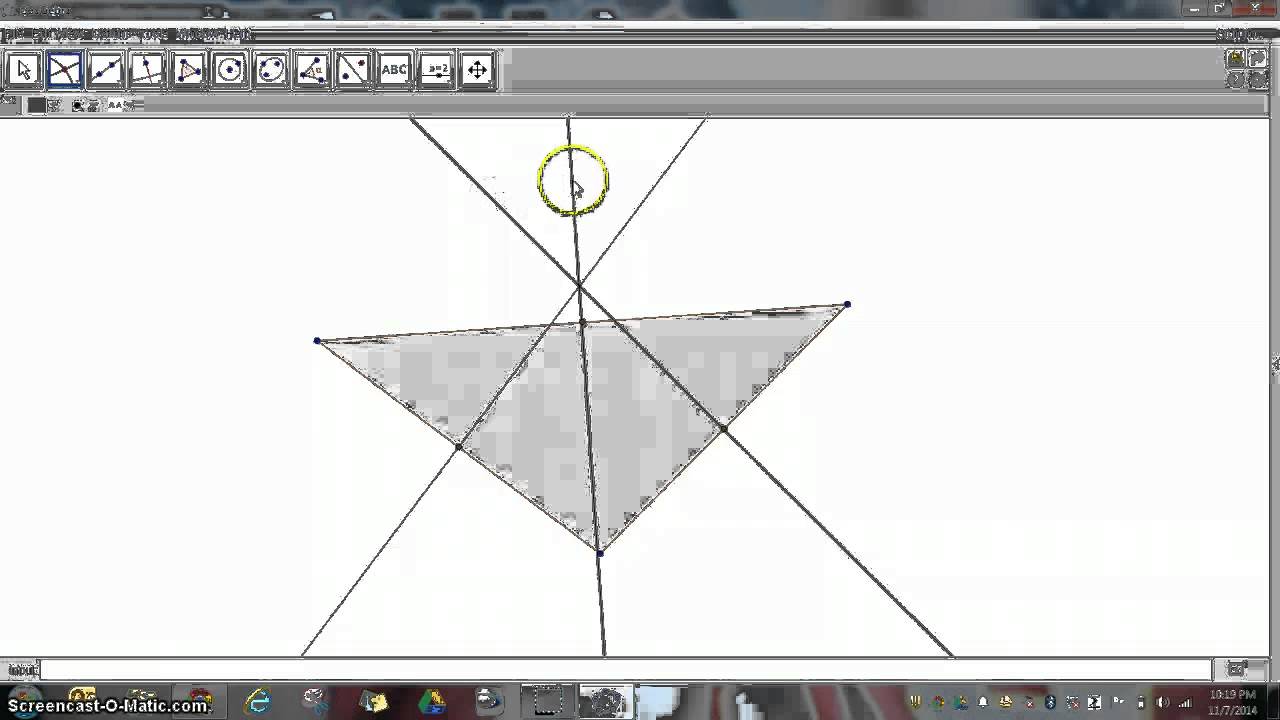 Geogebra:  Perpendicular Bisectors