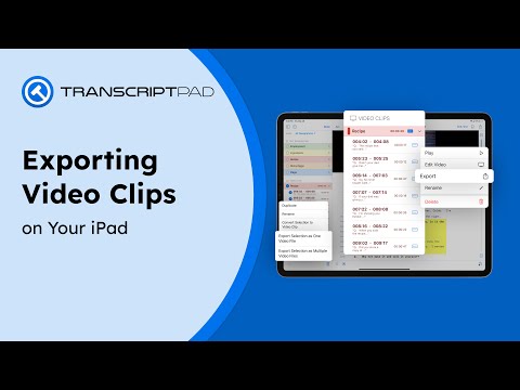 Exporting Video Clips