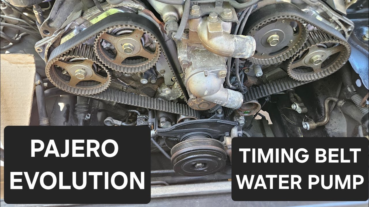 Mitsubishi Pajero Evolution Timing Belt & Water Pump Replacement Walkthrough (6G74 MIVEC)