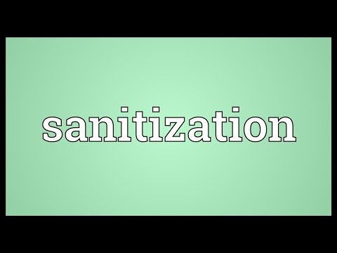 Sanitization Meaning