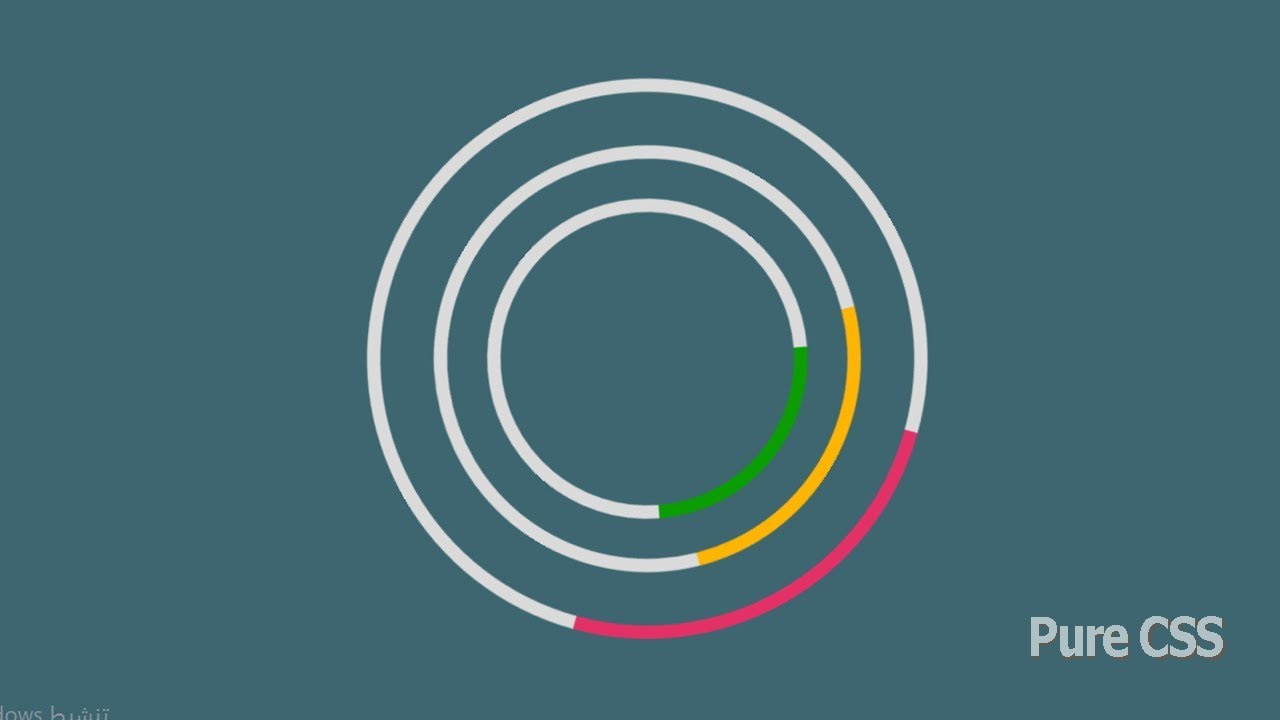 How to Create a Looping Multi Colored Circle with CSS & HTML?