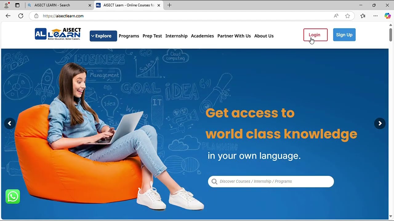 How to Access AISECT Learn Portal: A Step-by-Step Guide for B.Voc Students Through DSETS