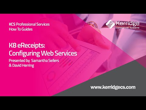 KCS Professional Services How To eReceipts – Configuring Web Services