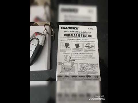 Chadwick car alarm easy to install