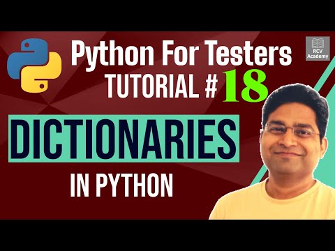Python for Testers #18 - Dictionaries in Python | Python Dictionaries