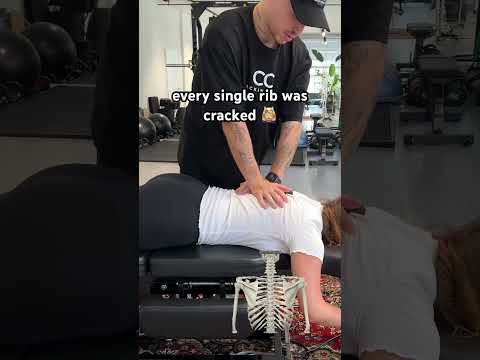 ASMR rib cracking #asmrsounds #chiropractic #adjustment #posture