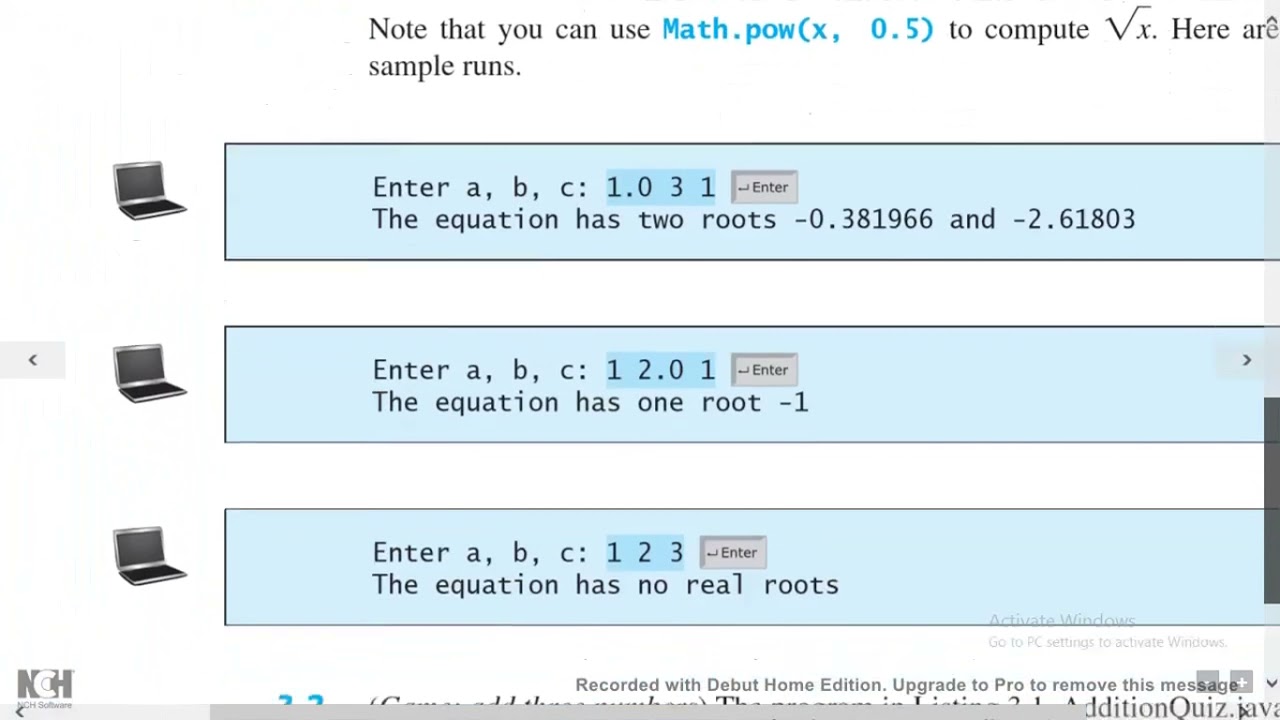 Introduction To Java Programming - Exercise 3 2b