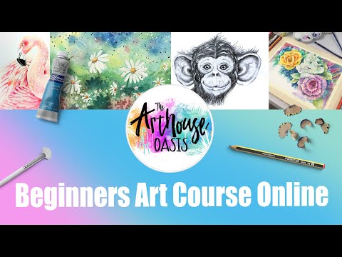 The Arthouse Oasis Online Art Platform - FREE ART WORKSHOP!