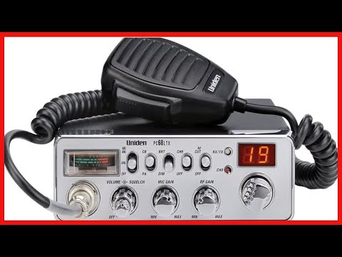Uniden PC68LTX 40-Channel CB Radio with PA/CB Switch, RF Gain Control, Mic Gain Control, Analog S/RF