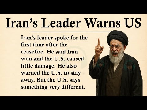 Iran’s Leader Ayatollah Ali Khamenei Warns US ||😡Learn English Through Story Level 3 ||Graded Reader