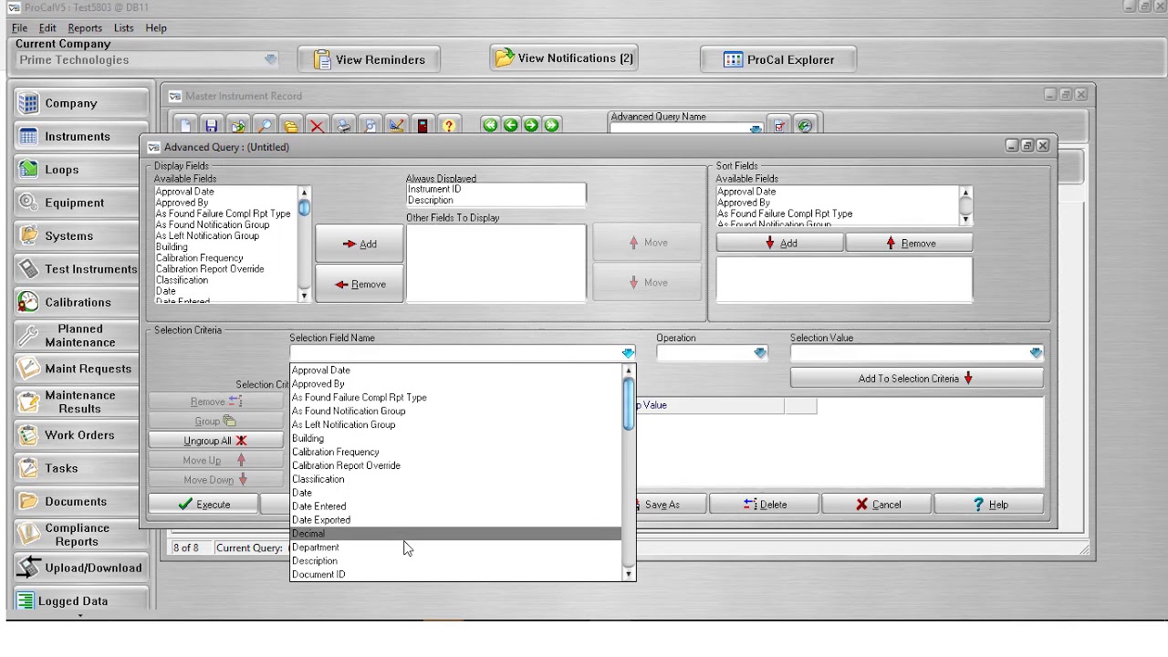 Calibration Management Software I ProCal Features & Videos