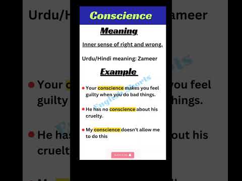 Conscience Meaning #shorts #english #vocabulary