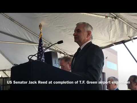 Ceremony at TF Green Airport to celebrate the completion of the runway expansion