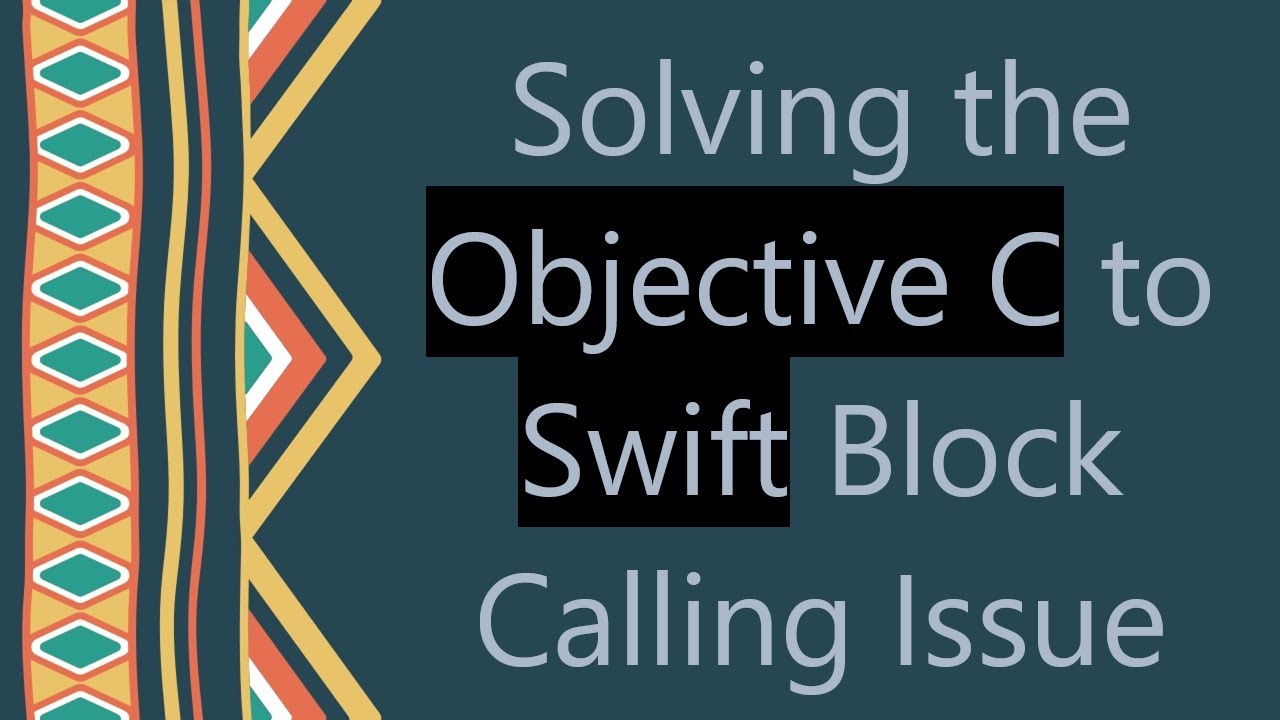 Solving the Objective C to Swift Block Calling Issue