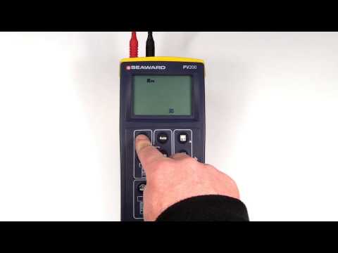 How to measure resistance with the PV200 or PV210
