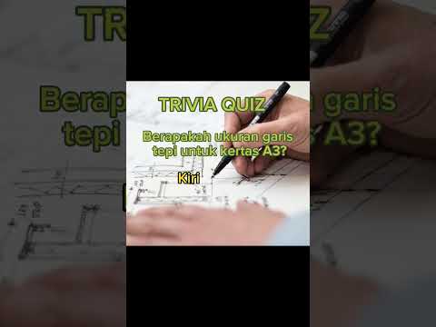 Berapakah ukuran garis tepi kertas gambar A3?