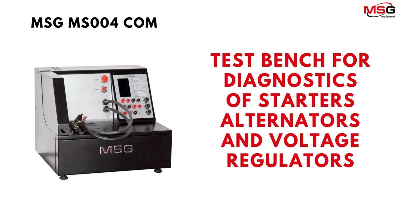 MS004 COM for diagnostics of starters, alternators and voltage regulators