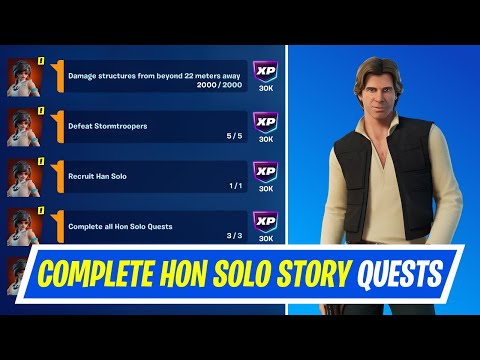 [Hidden Quests] Fortnite Complete Story Quests - How to Complete Han Solo Story Quests