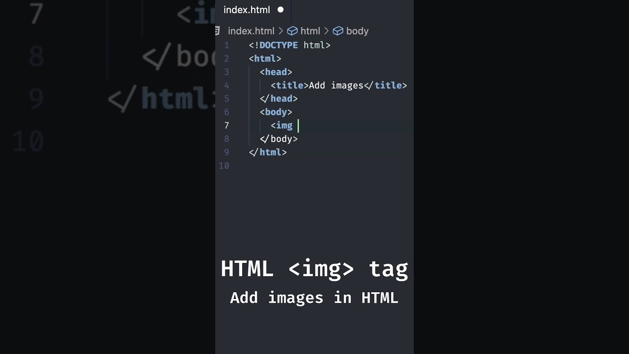 Add images in HTML | HTML img Tag Tutorial #html