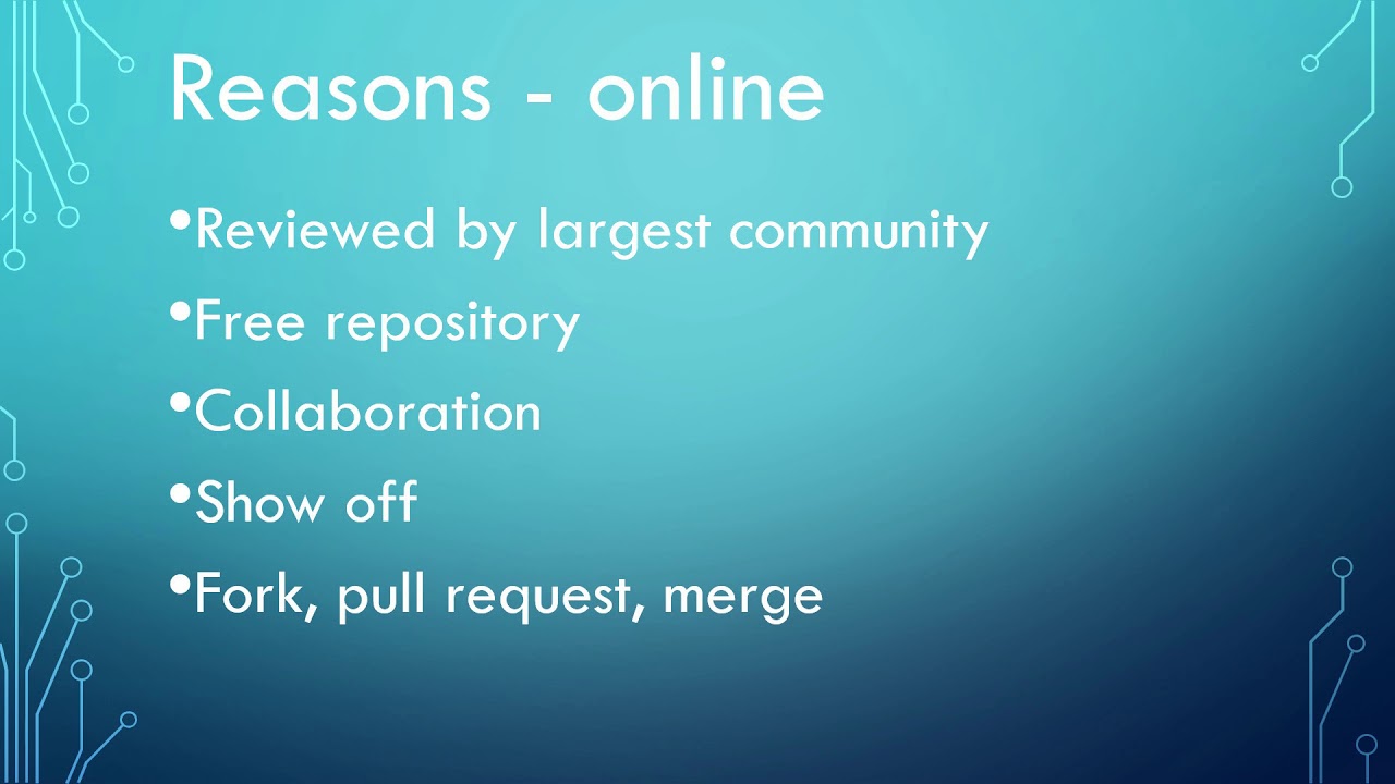 GitHub tutorial 02: Introduction - Why use GitHub?