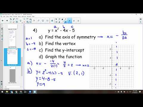 Algebra 1: Chapter 9 Exam Review