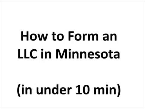 How to Form an LLC in Minnesota