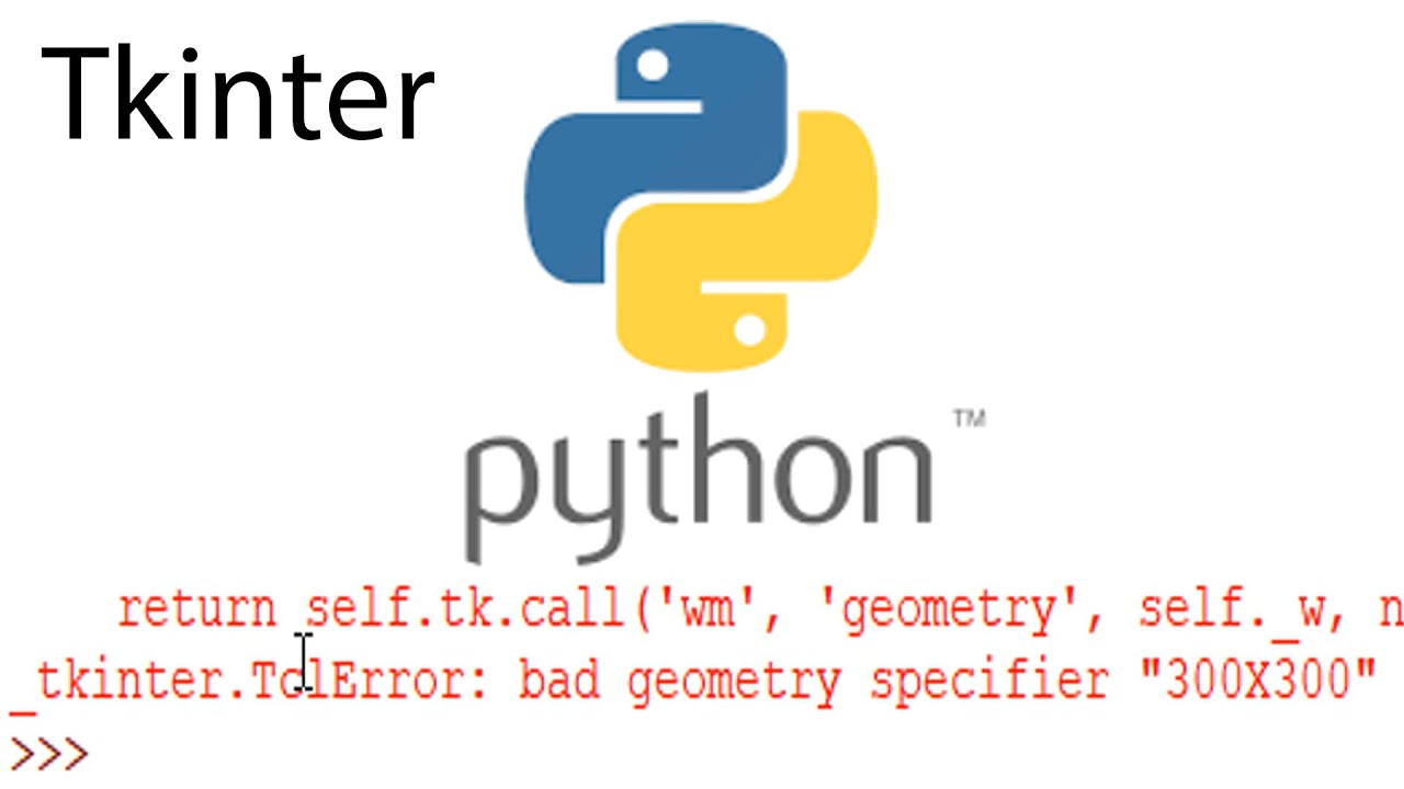 Bad geometry specifier - Python error