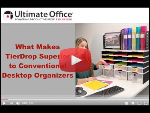 3-Wide TierDrop™ Desktop Organizers