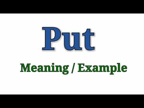 Put Meaning in English