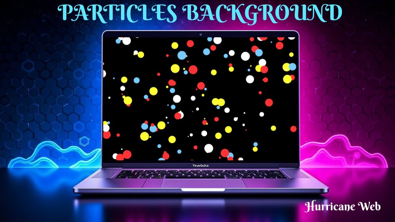 How to Add Particle Background in HTML, CSS & JavaScript | Animated Website Effect Tutorial
