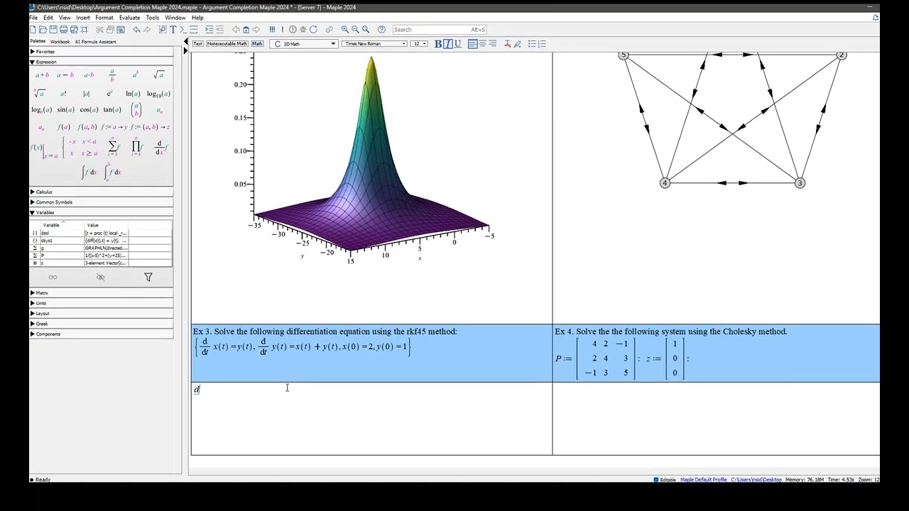 Command Completion in Maple