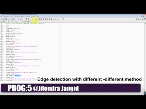 edge detection using filter in image processing with matlab code