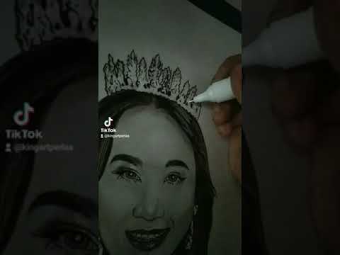 My commission portrait on vellum baord paper size A4