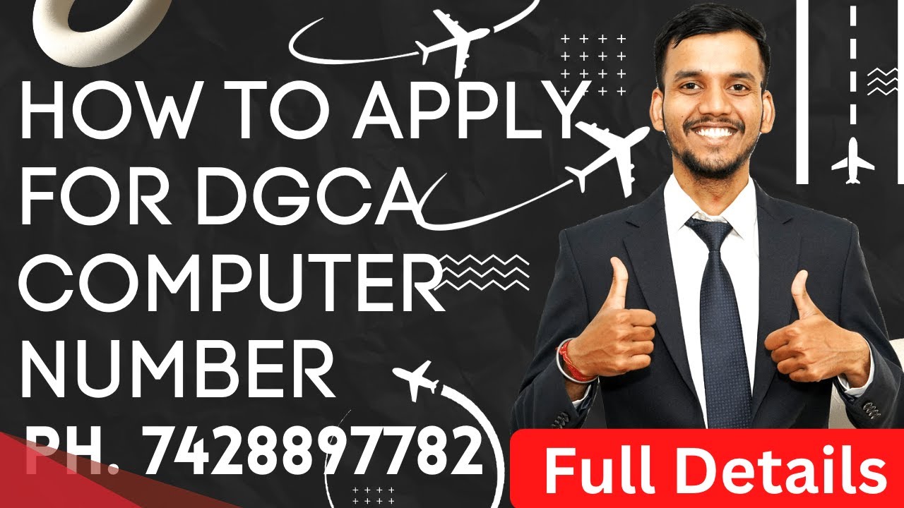 How To Apply for DGCA Computer Number After 12th  Class | Full Details  Available | Fly High