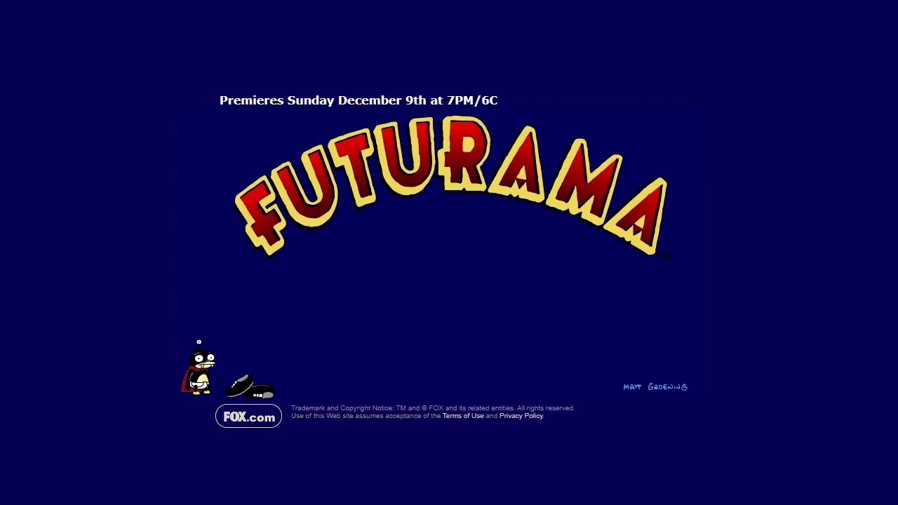 Futurama Flash Intro in 2001