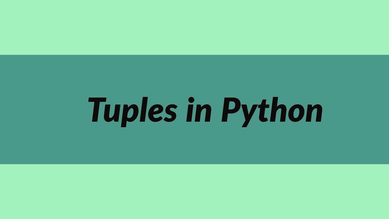 Tuples in Python | Meet Python | Learn Python